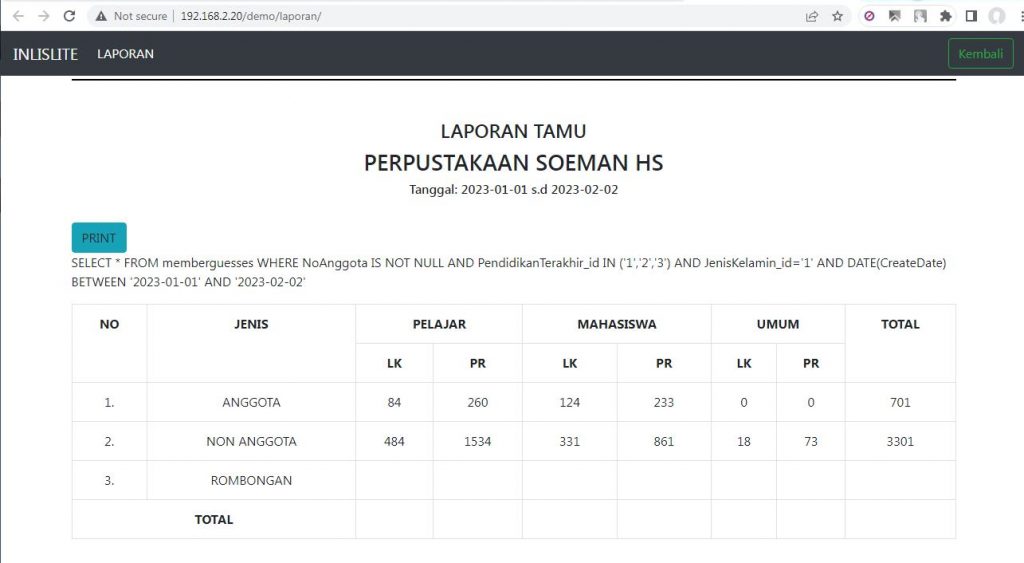 Menambah Fitur Aplikasi Inlislite - SISTEMPHP.COM